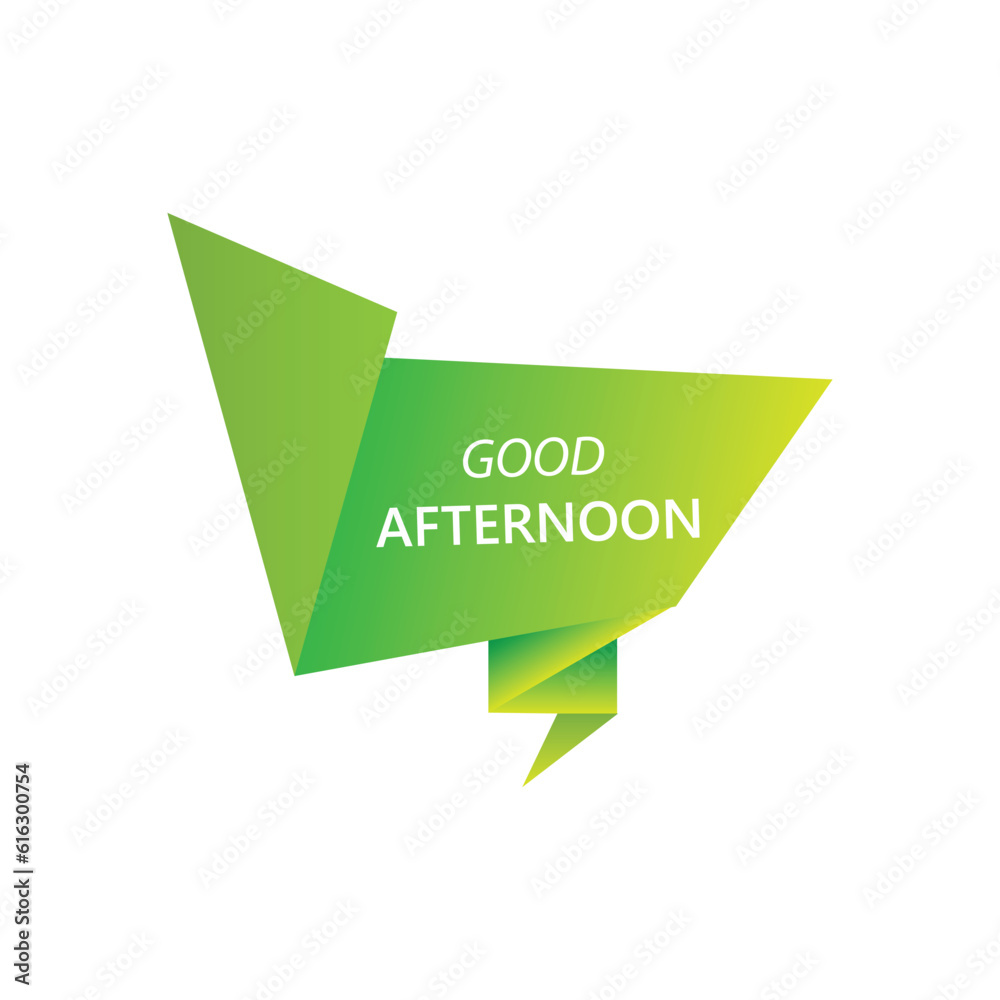 good afternoon vector lable icon illustration on white background..eps ...