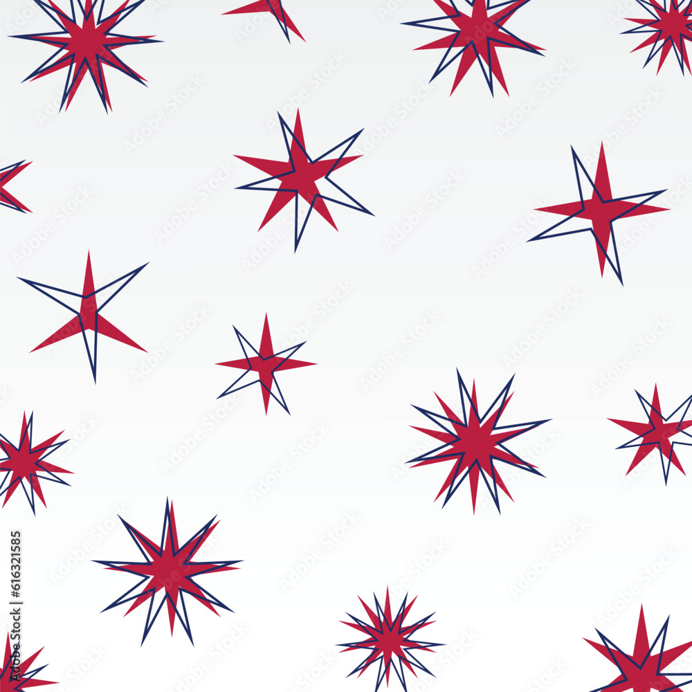 Vetor de abstract shapes background, star icon pattern with attractive ...