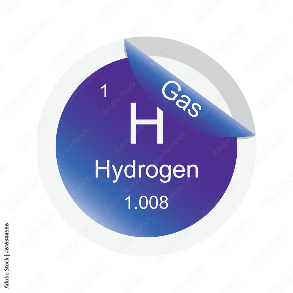 illustration of chemistry, The periodic table of the elements, Hydrogen ...