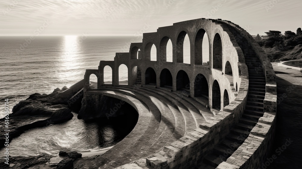 creative modern building architecture.architectural concrete interior ...