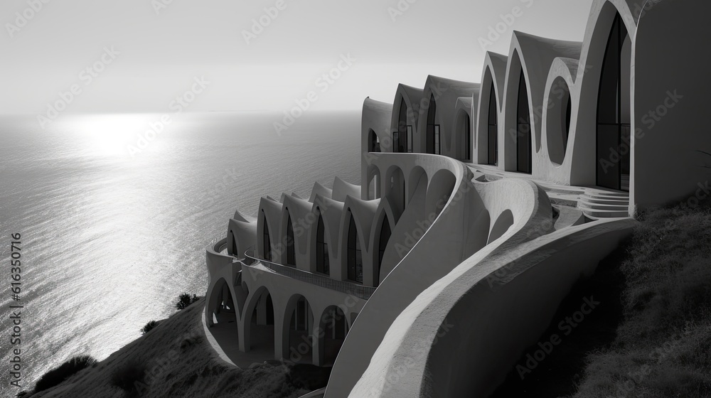 creative modern building architecture.architectural concrete interior ...