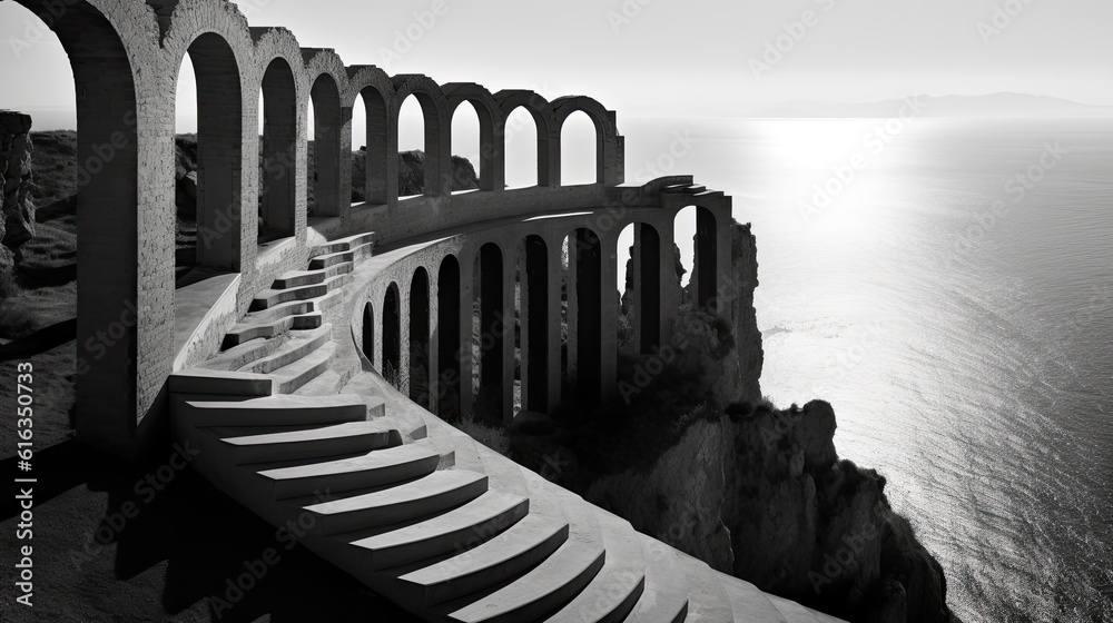 creative modern building architecture.architectural concrete interior ...