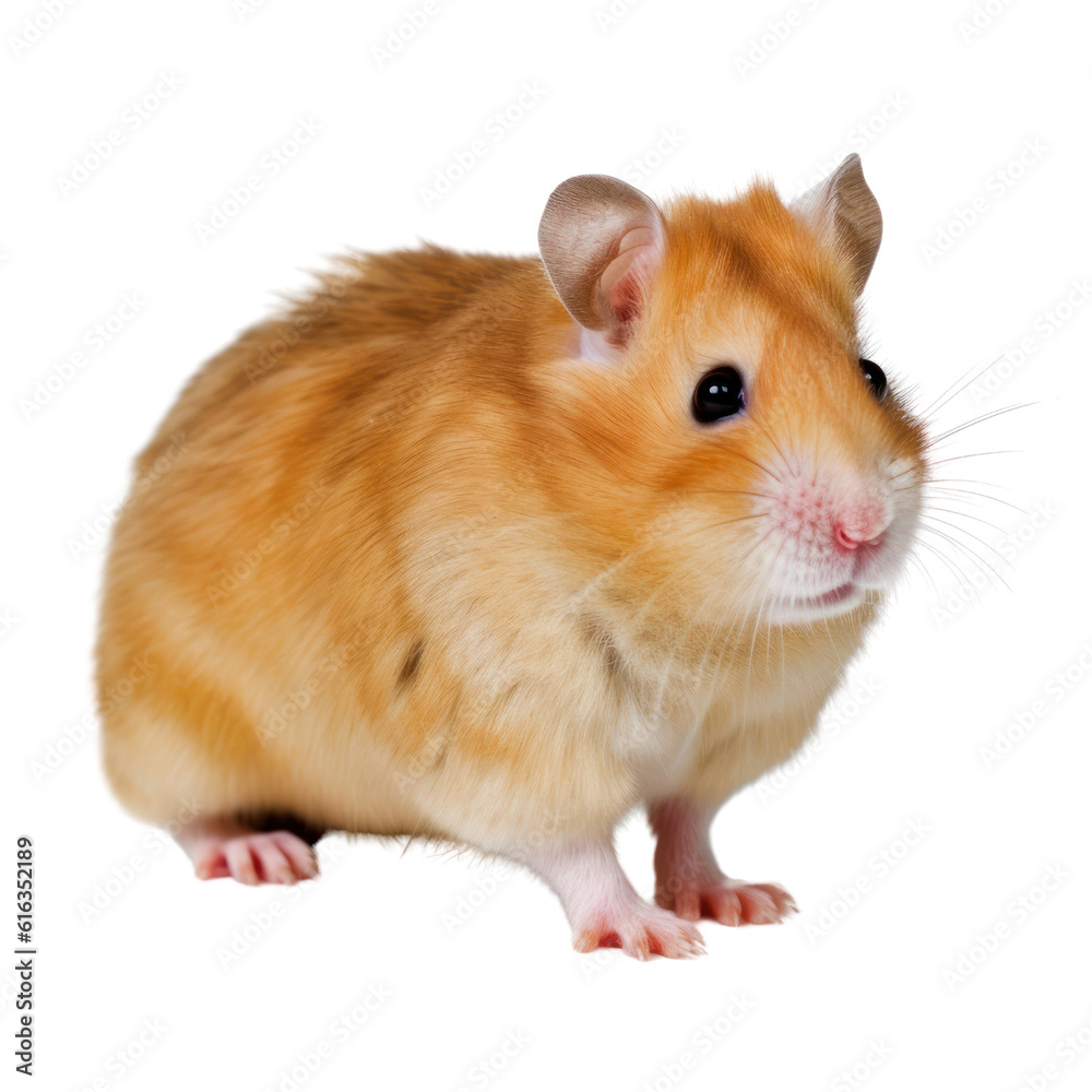 hamster isolated on transparent background cutout Stock Illustration ...
