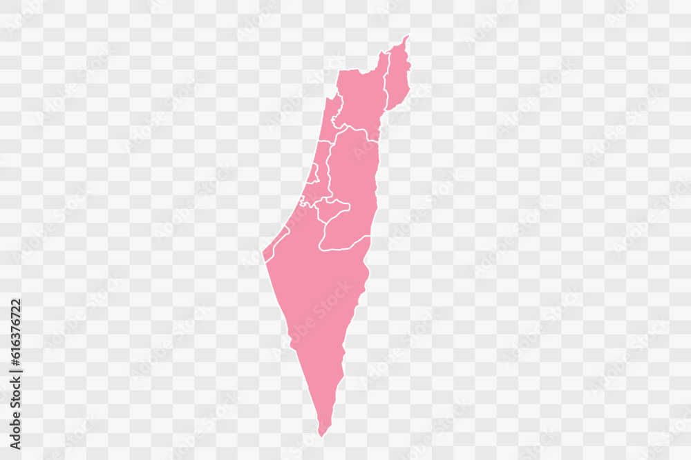 Israel Map Rose Color Background quality files png Stock Vector | Adobe ...
