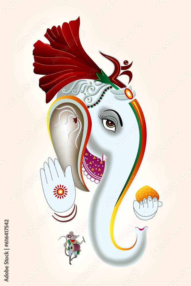 ganesh ji Stock Illustration | Adobe Stock