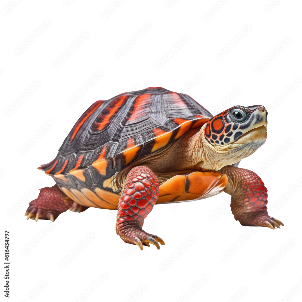 turtle isolated on transparent background cutout Stock Illustration ...