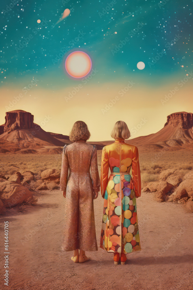 two female friends from the back / lesbian couple editorial photo shoot ...