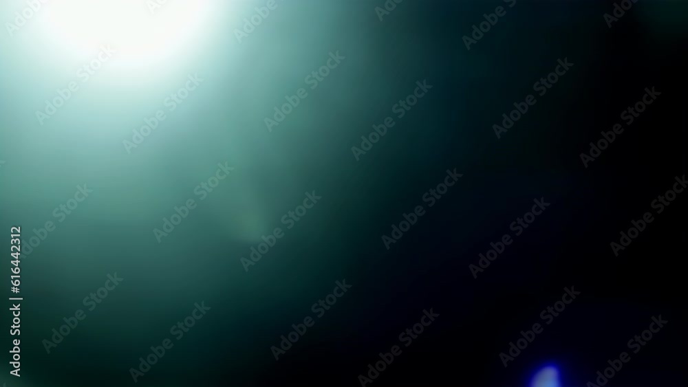 Animastion of bright light leak across top of frame from left to right ...
