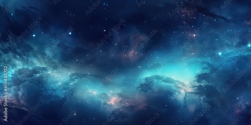 Blue Space Background with Light and Pattern. Abstract Art Concept ...