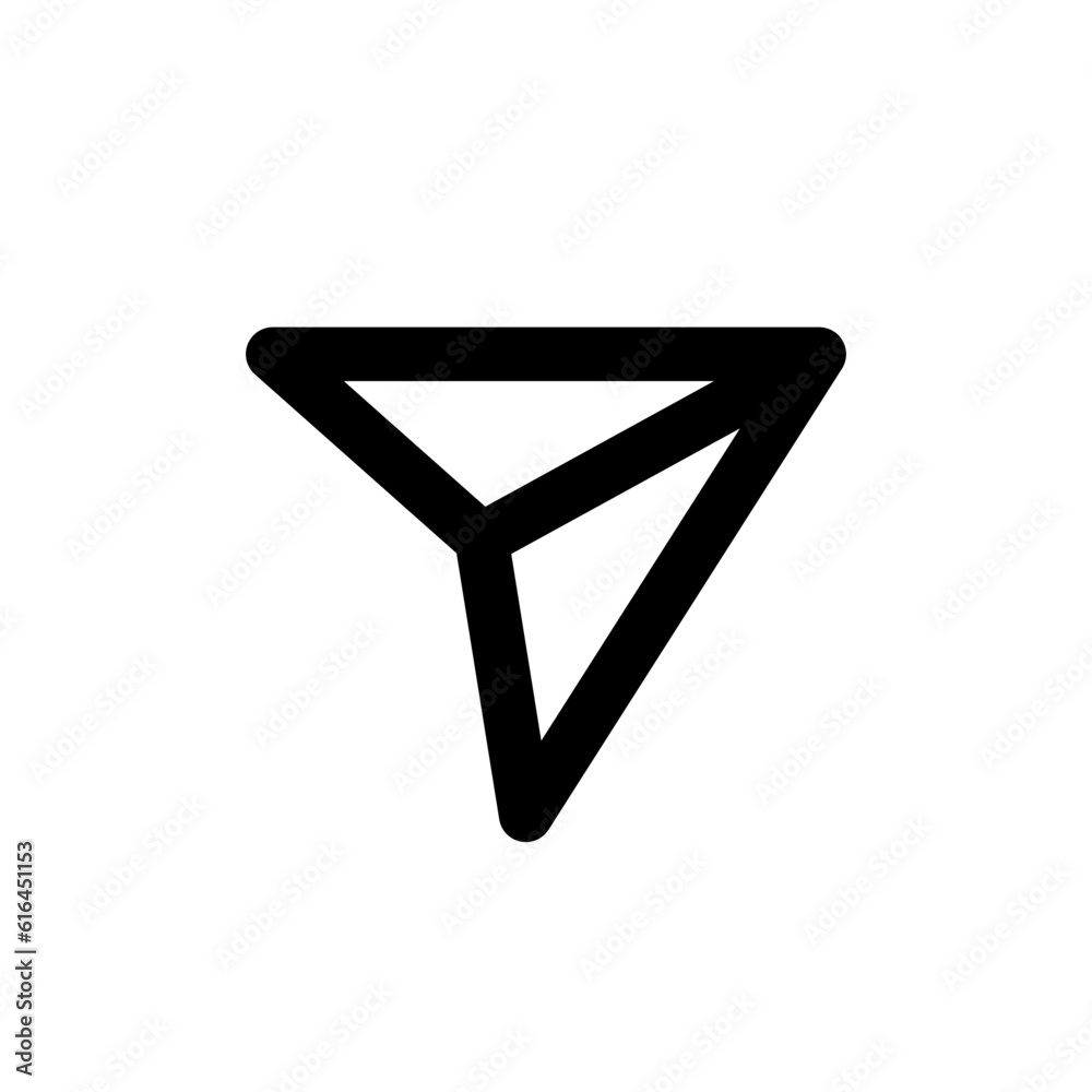 Send message icon, share icon, message sent sign button, forward direct ...