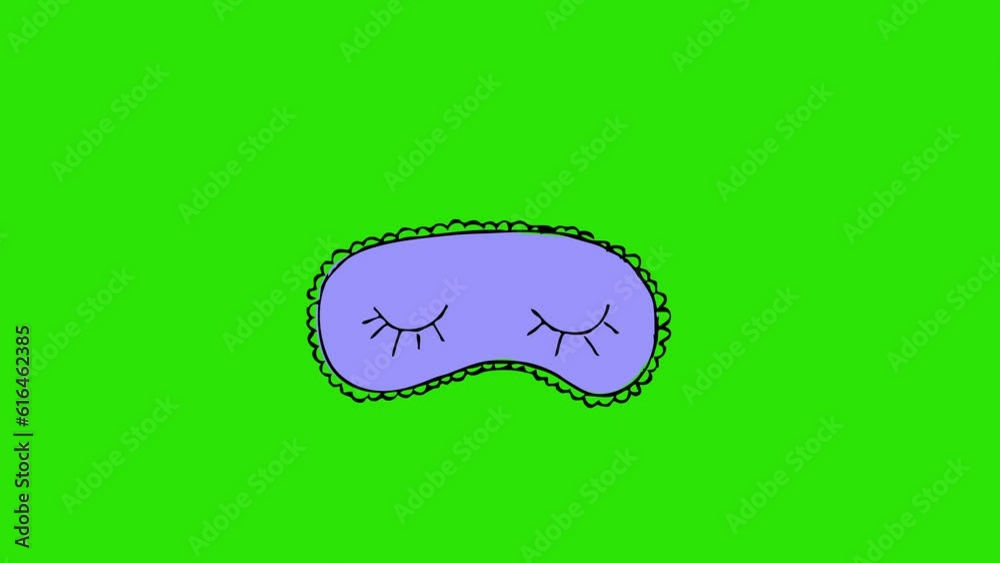 Cartoon Animated Mask, birthday concept. Carnival garland with pennants ...