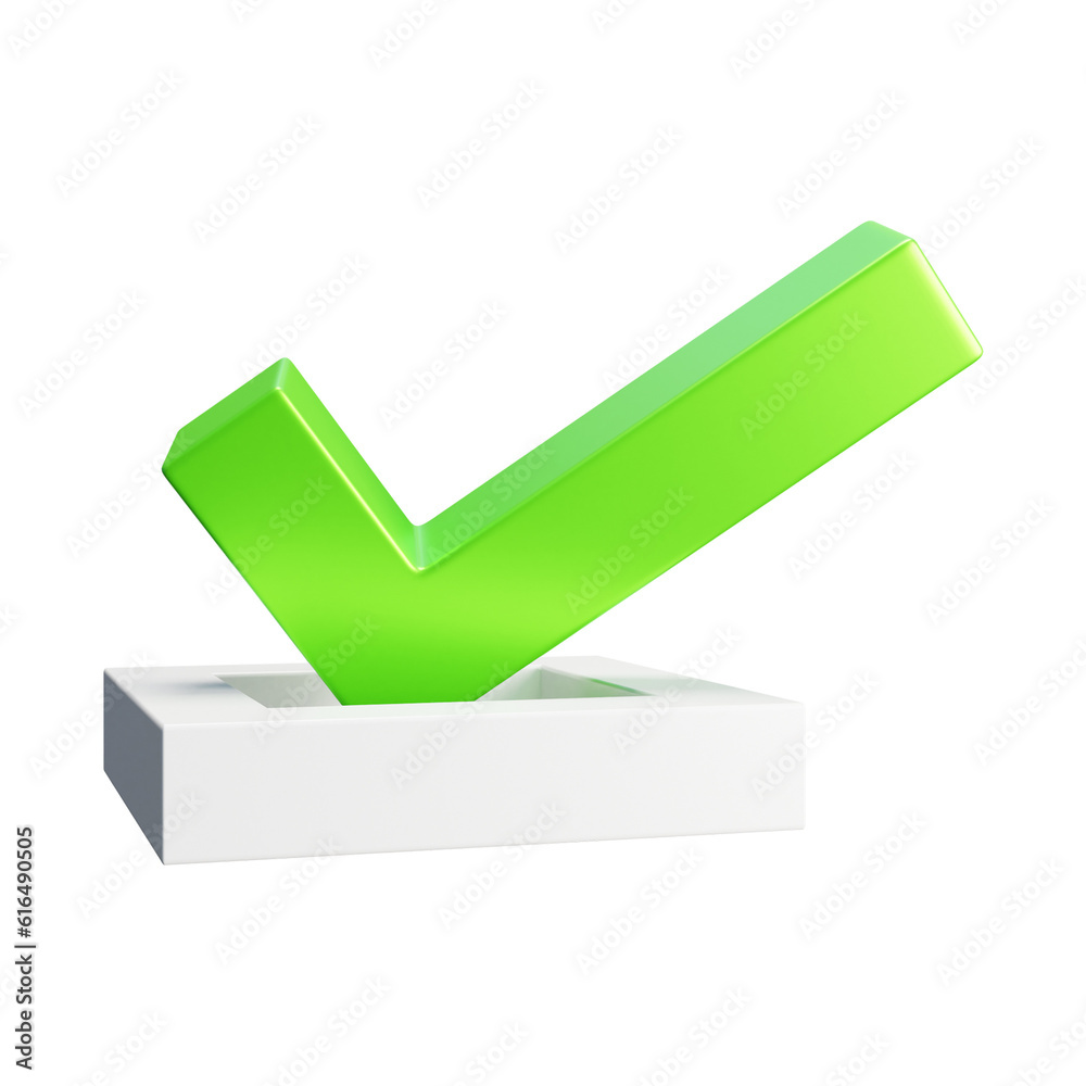 Check mark approved sign ui icon 3d rendering Stock Illustration ... Check mark approved sign ui icon 3d rendering Stock Illustration ...