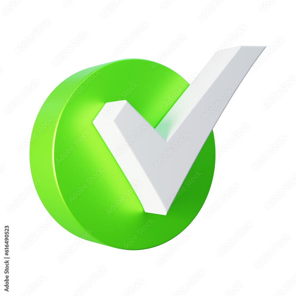 Check mark approved sign ui icon 3d rendering Stock Illustration ... Check mark approved sign ui icon 3d rendering Stock Illustration ...