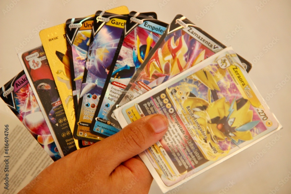 Cartas de Pokemon Stock Photo | Adobe Stock
