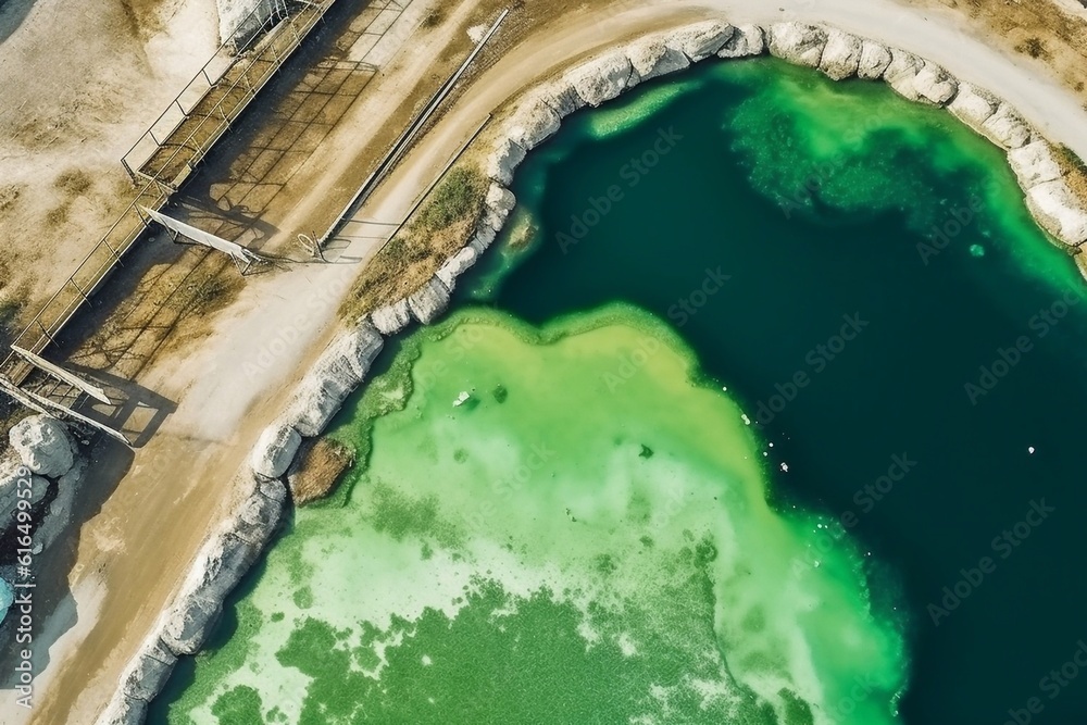 Water pollution by blooming blue-green algae - Cyanobacteria is world ...