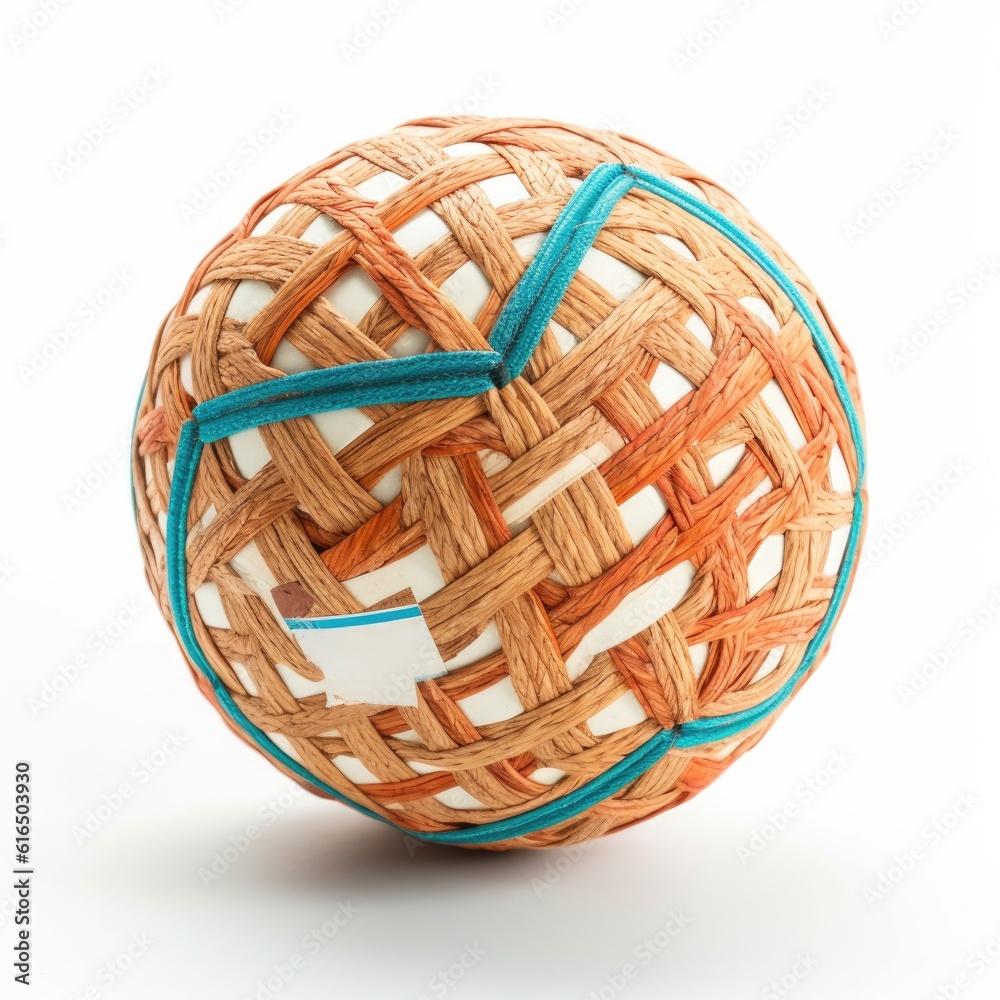 Sepak takraw ball Kick volleyball isolated on white background ...