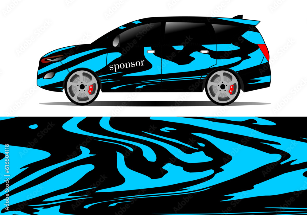 custom livery race rally offroad sticker and car vehicle tinting. Black ...