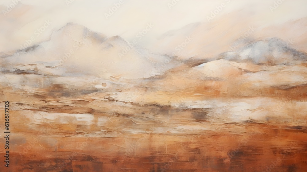 A textural abstract acrylic artwork inspired by the rugged beauty of a ...