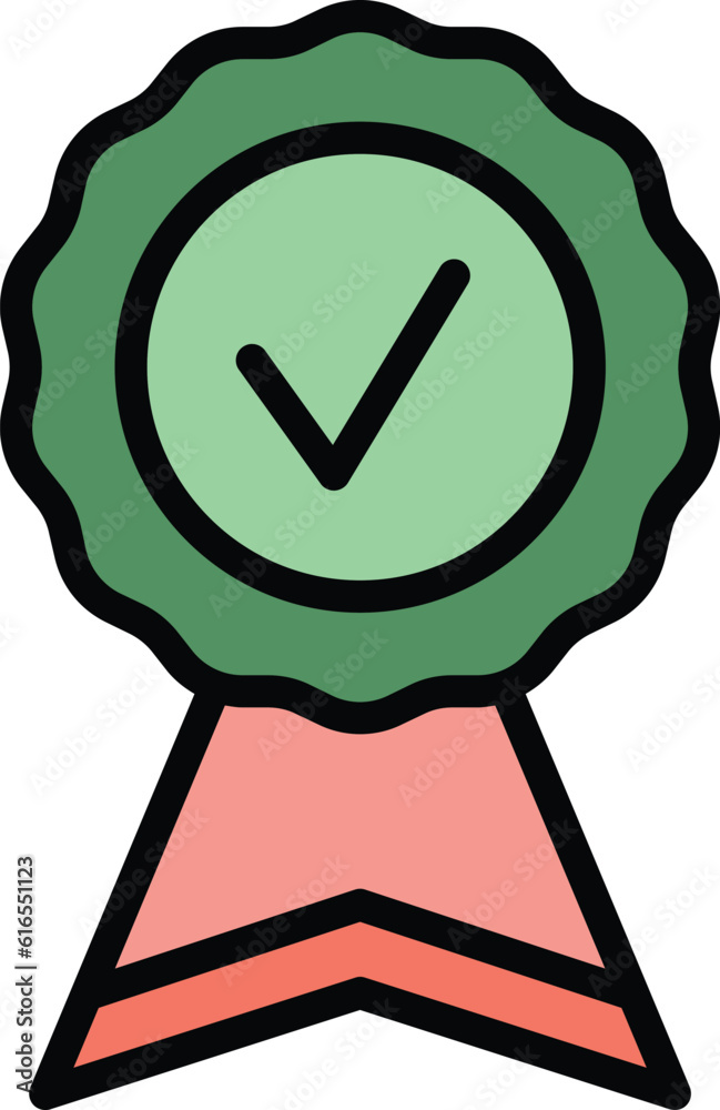 Regulated products paper emblem icon. Outline Regulated products paper ...