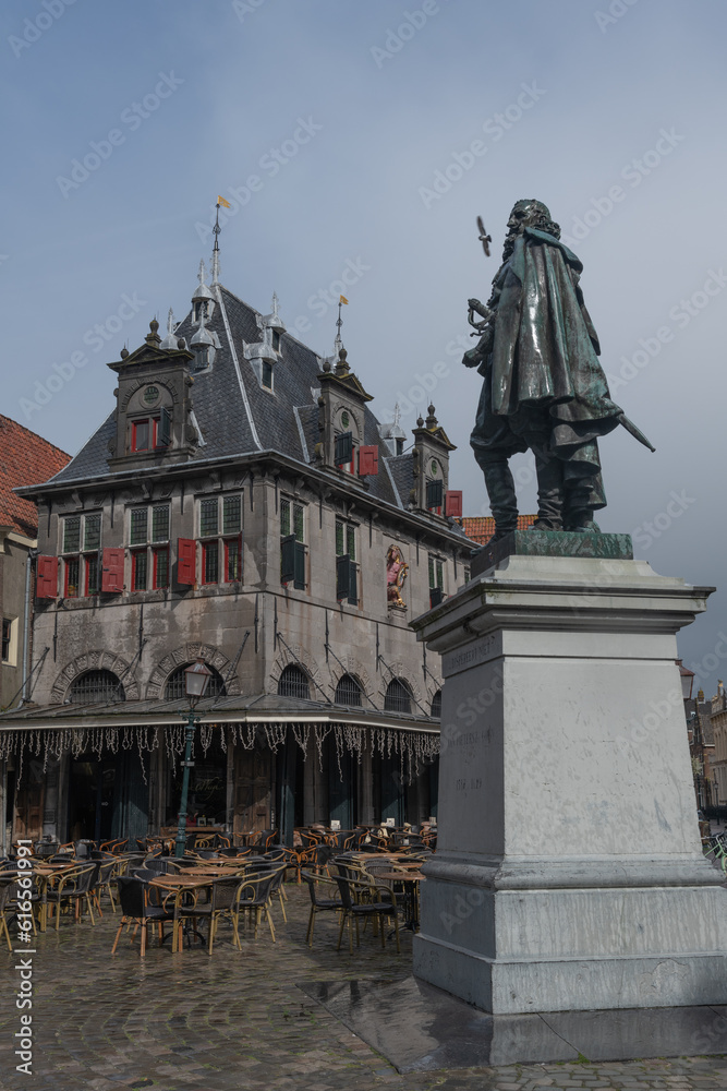 Stockfoto Hoorn, The Netherlands - Square "De Roode Steen" (Roode Steen ...