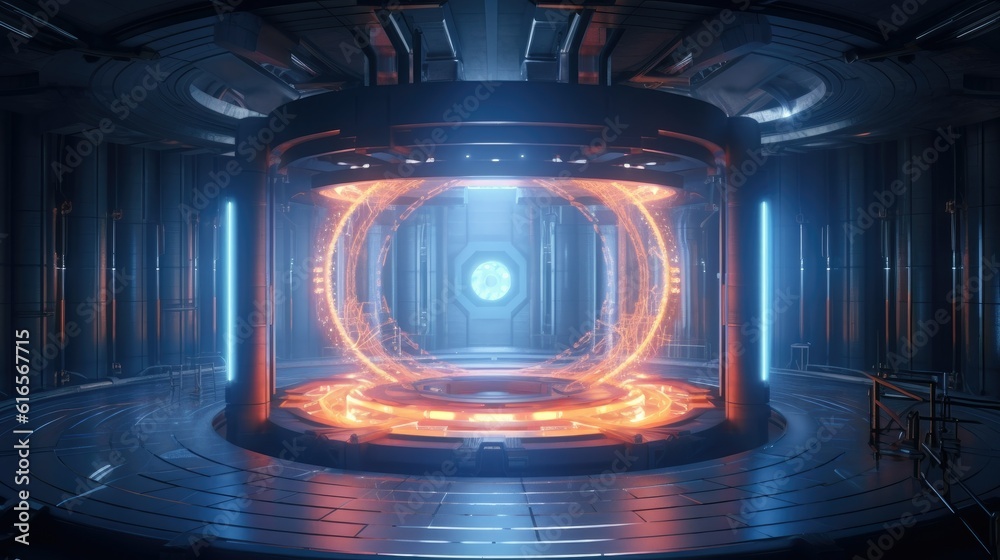 Research energy facility. Test operations of a nuclear fusion generator ...