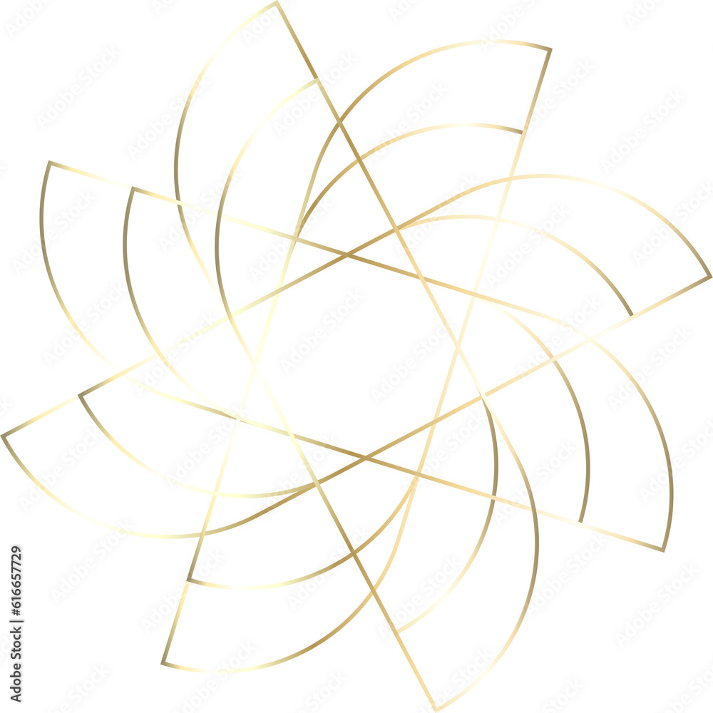 Gold Circle Design Image Stock Illustration | Adobe Stock