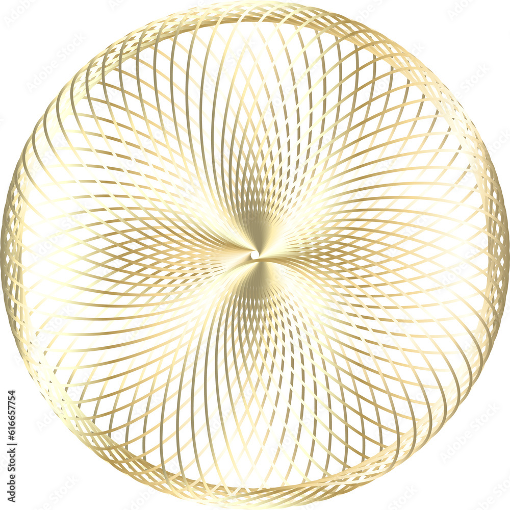 Gold Circle Design Image Stock Illustration | Adobe Stock