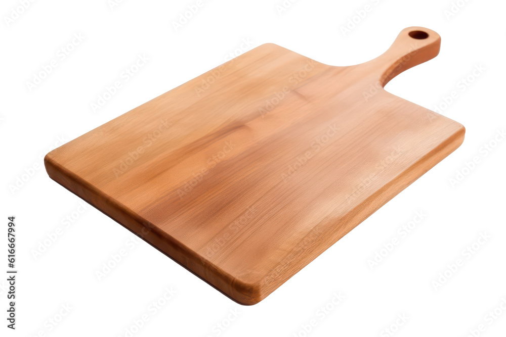 Chopping board isolated on transparent background. Generative AI. Stock ...