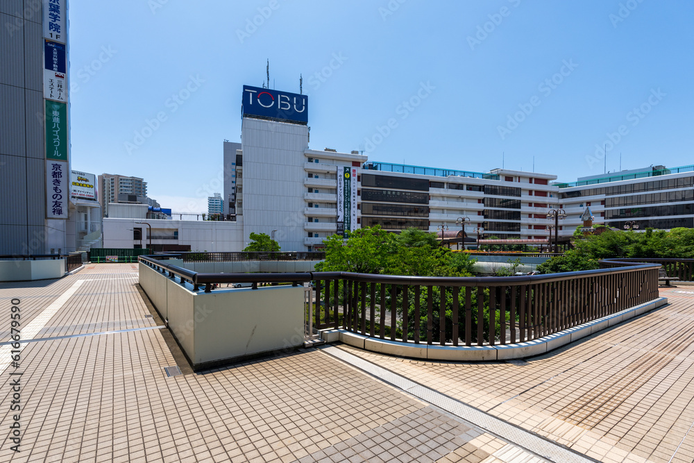 Funabashi, Chiba, Japan - June 2023: Funabashi station and its vicinity ...