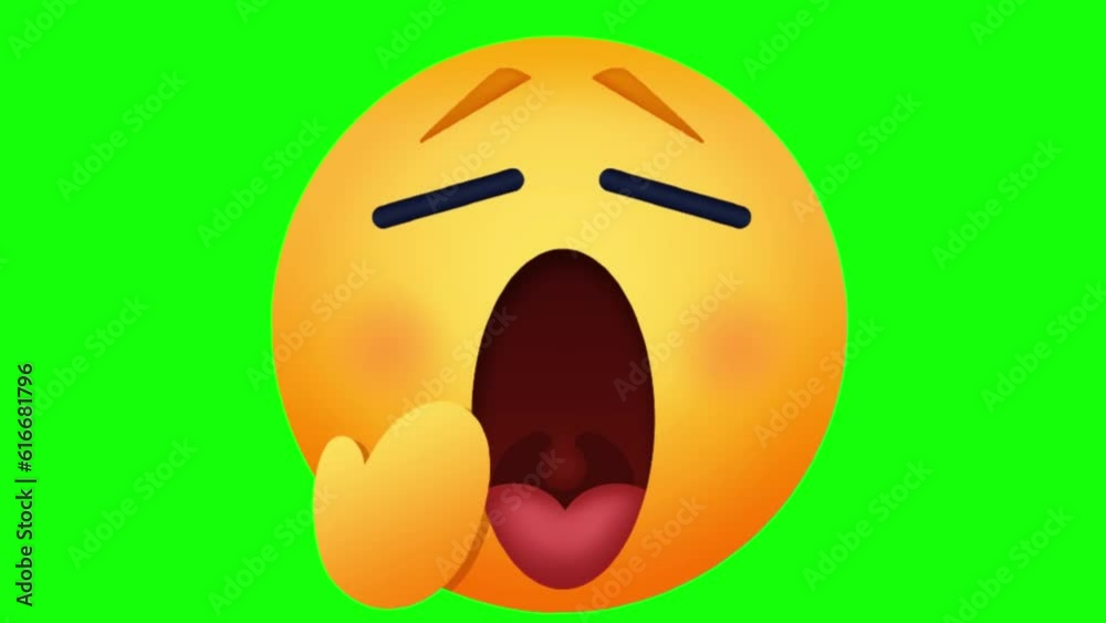 Emoji Sleep Reaction, Emoji Green Screen, Emoji Reaction, Emoji Green ...