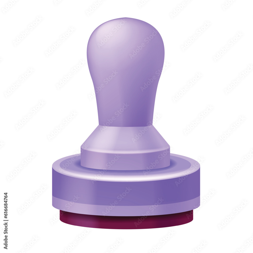 Rubber Stamp Plastic Handle