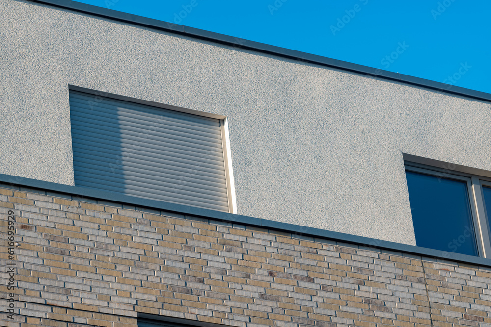 partial section of a modern residential building Stock Photo | Adobe Stock