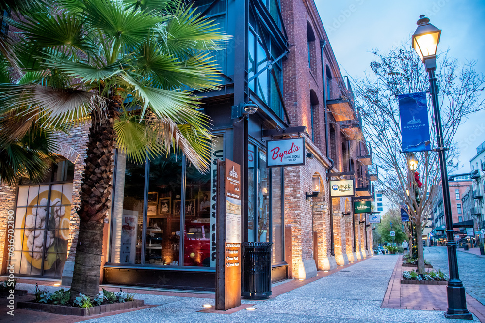 Savannah, GA November 2022, Scenes from the Plant Riverside District in ...