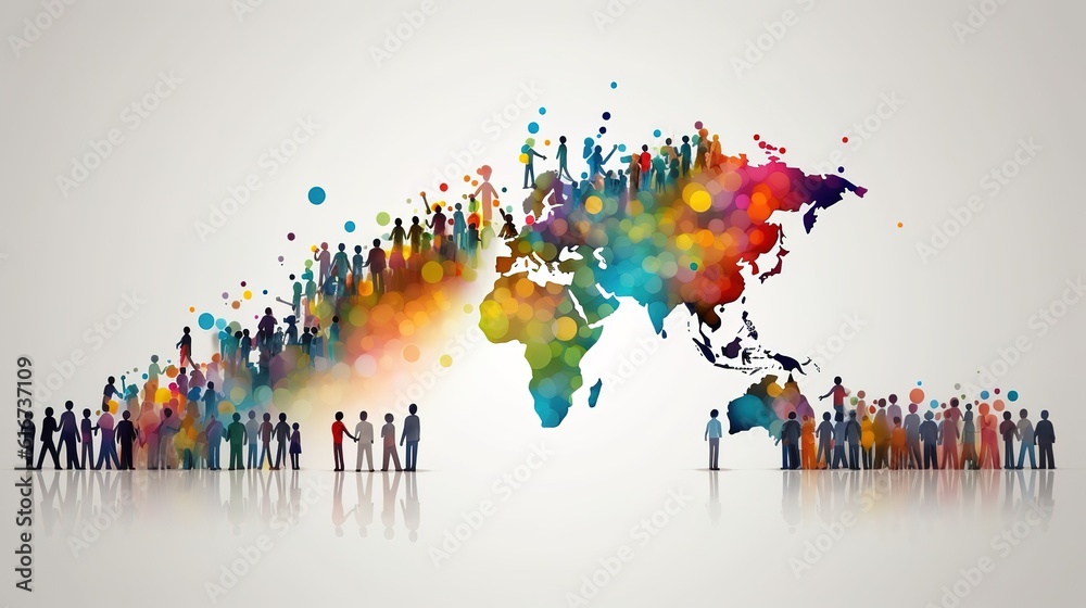 World population day illustrations generated from population ...