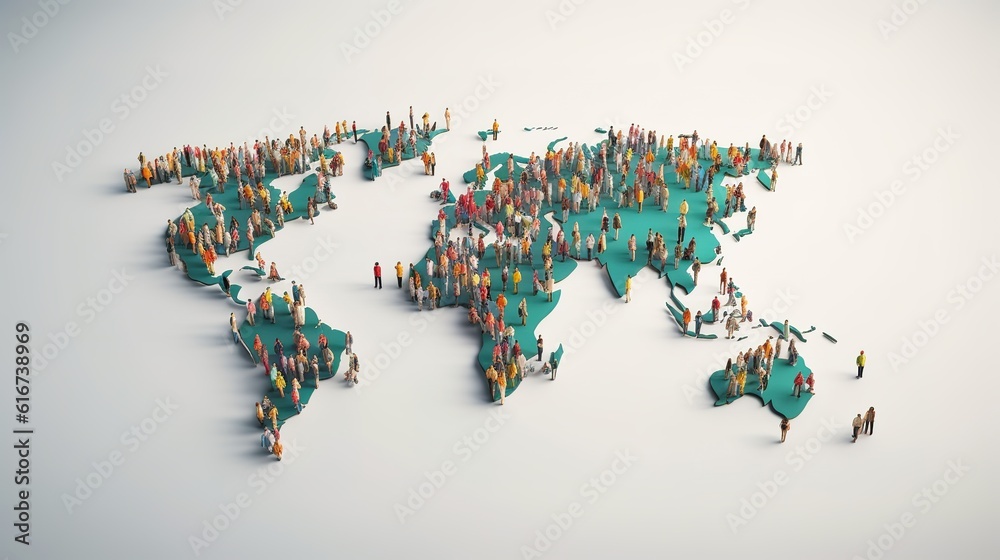 World population day illustrations generated from population ...