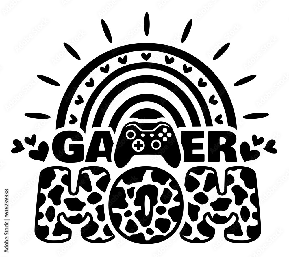 Gamer MOM SVG, Gamer SVG, Gaming Funny Quote, Gaming SVG, Video Game ...