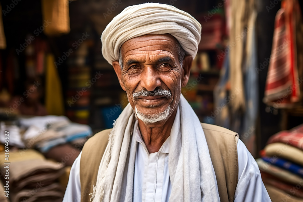 Mensch aus dem Nahen Osten KI Stock Illustration | Adobe Stock