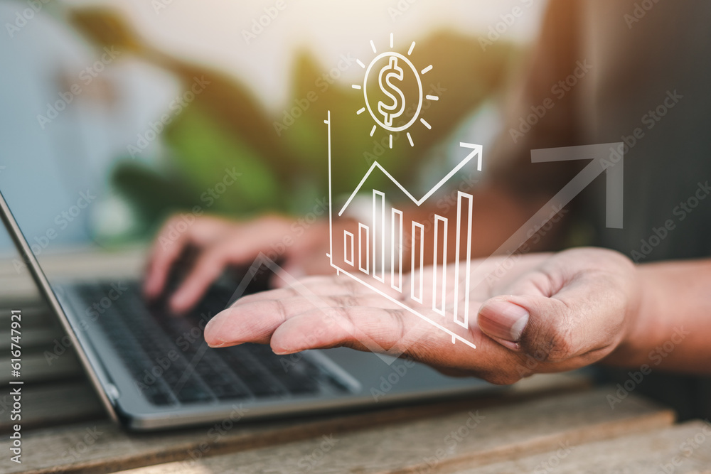 technology, laptop, information, business, data, chart, invest, growth ...