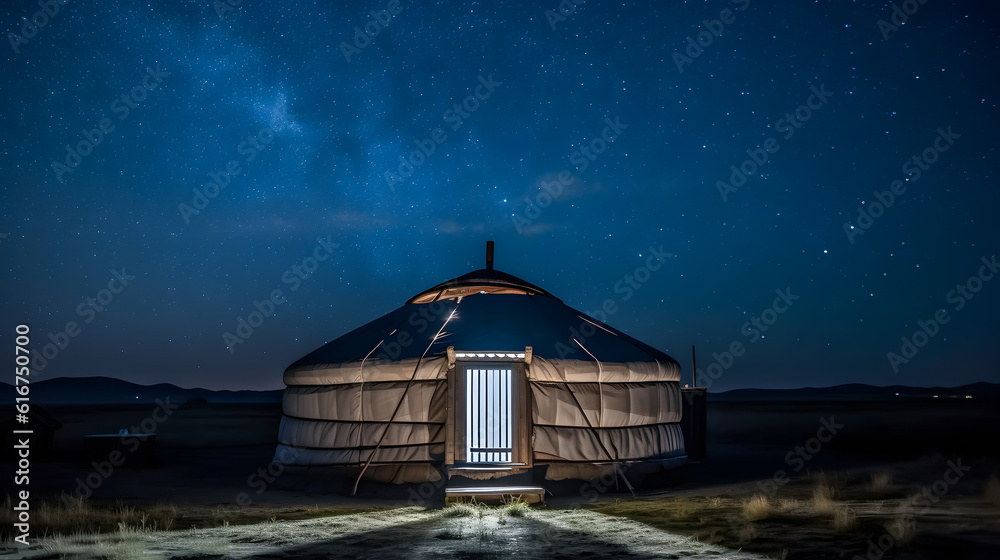 Yurt National old house of peoples of Kyrgyzstan and Asian countries ...