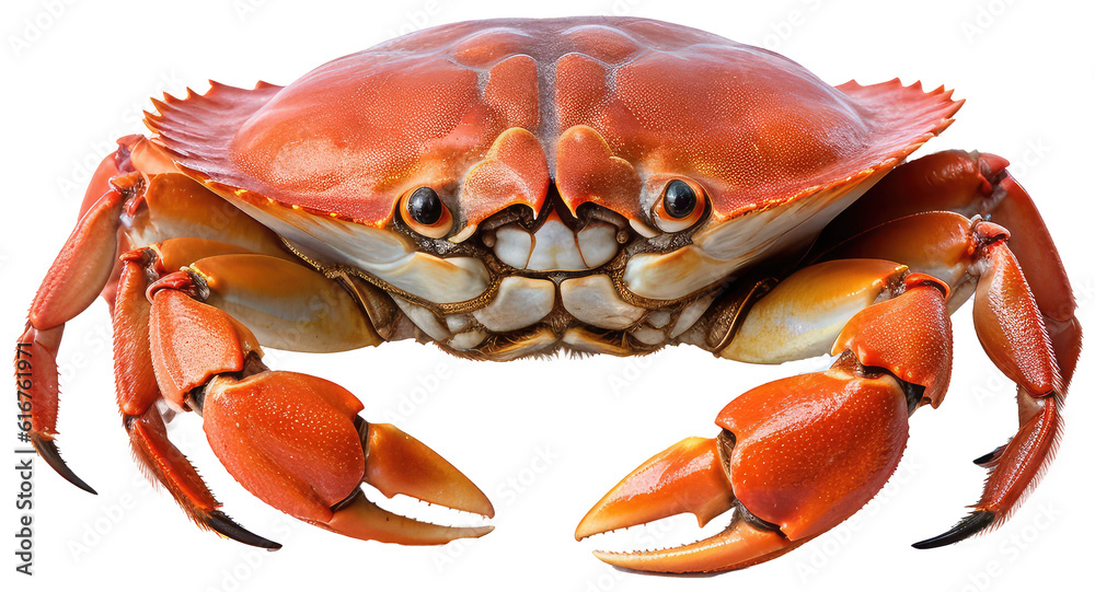 crab isolated on white background as transparent background, generative ...