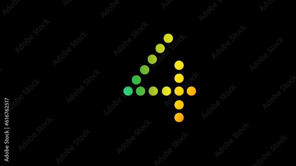 Number 4 ,Rainbow color Number 4,lgbt dotted Number font , LGBTQ pride ...