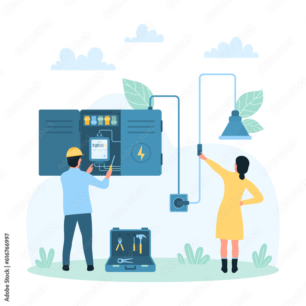 Inspection and maintenance repair service of panel cabinet with ...