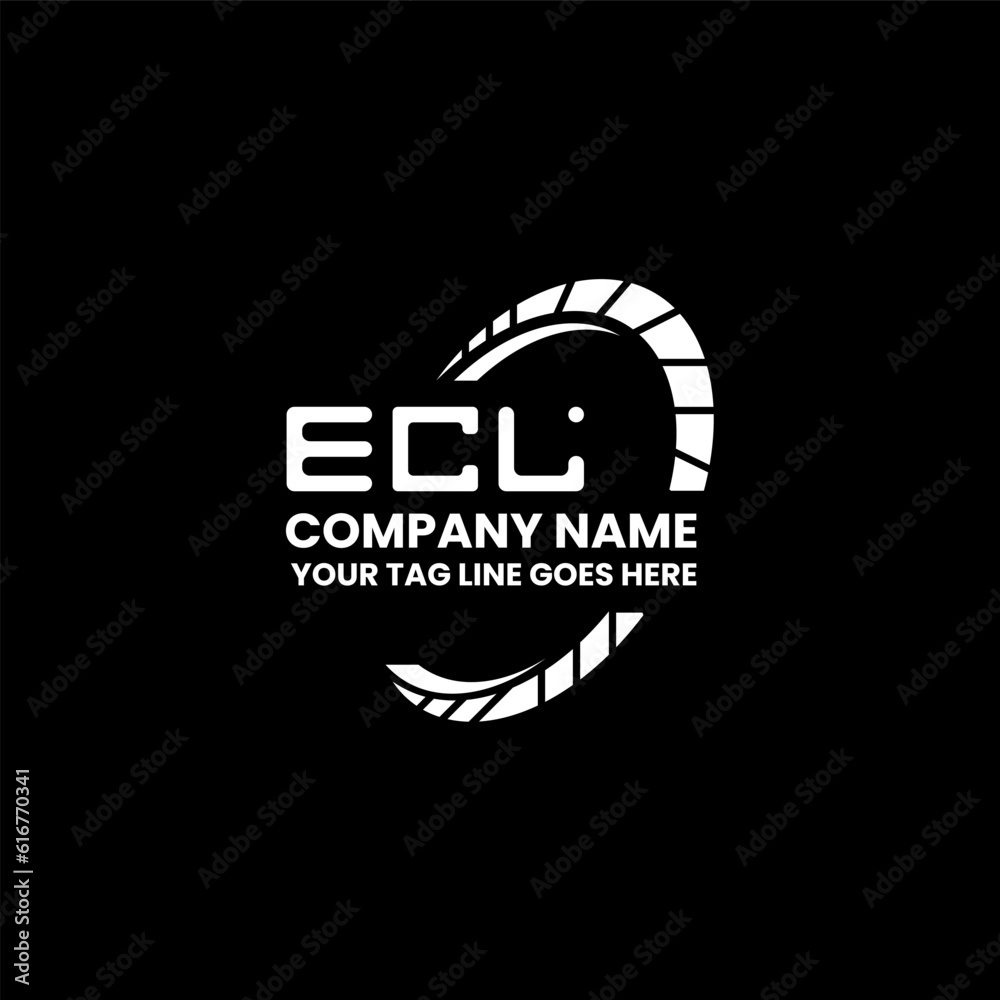 ECL letter logo creative design with vector graphic, ECL simple and ...