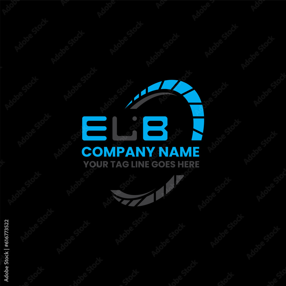 ELB letter logo creative design with vector graphic, ELB simple and ...