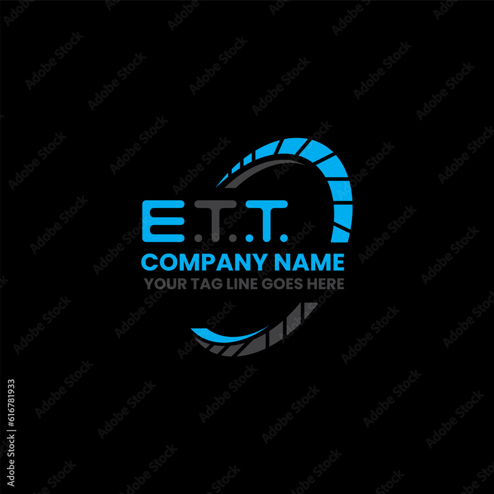 ETT letter logo creative design with vector graphic, ETT simple and ...