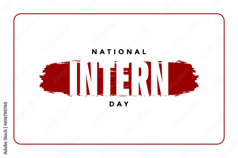 national intern day, background template Holiday concept Stock Vector ...