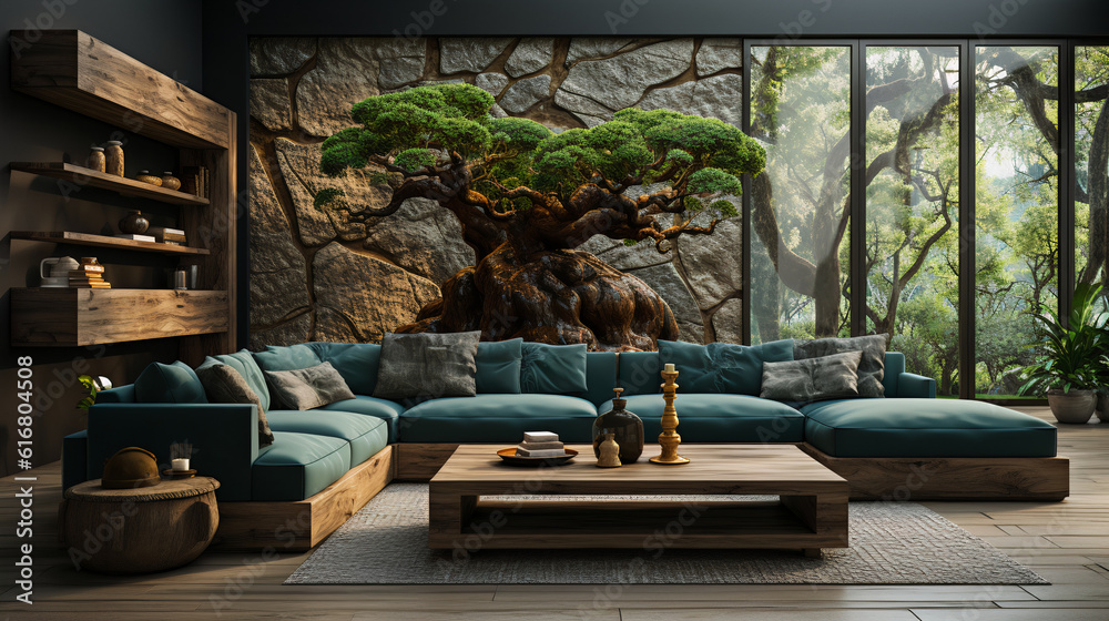 A Nature First Living Accent Wall: A Fusion of Art and Nature for ...