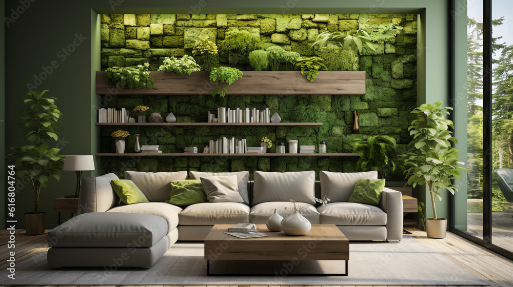 A Nature First Living Accent Wall: A Fusion of Art and Nature for ...