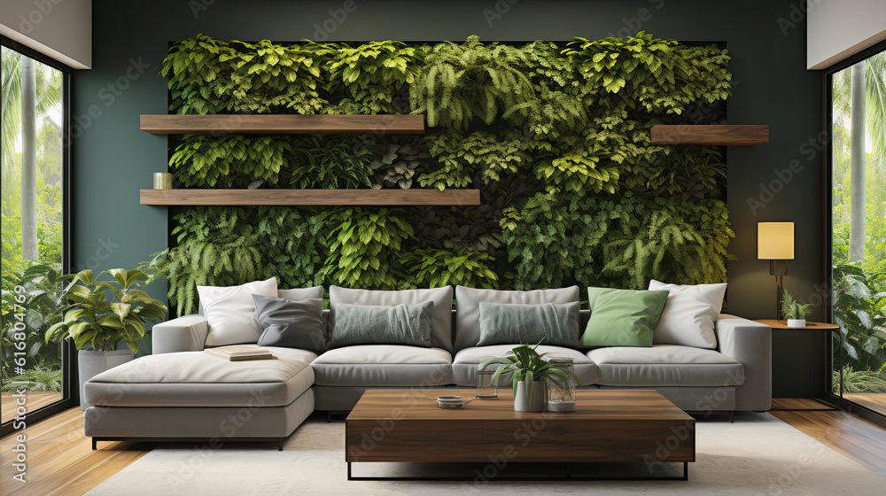 A Nature First Living Accent Wall: A Fusion of Art and Nature for ...