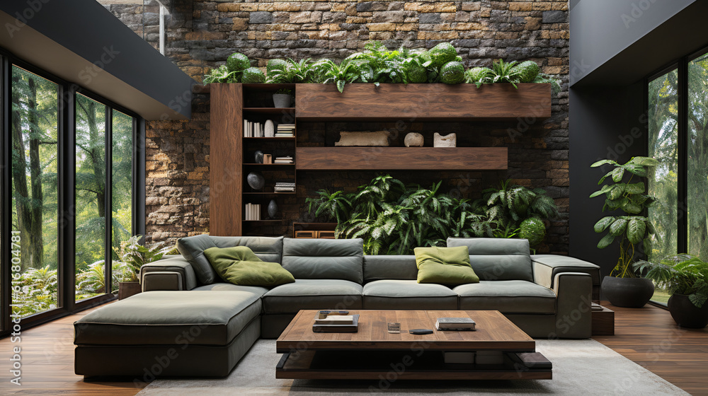 A Nature First Living Accent Wall: A Fusion of Art and Nature for ...